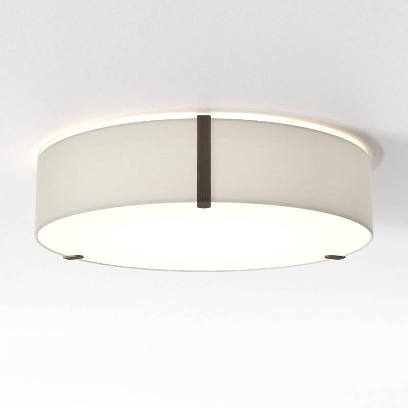 Astro Salina Round Flush Ceiling Light 550mm - Putty - Online Lighting